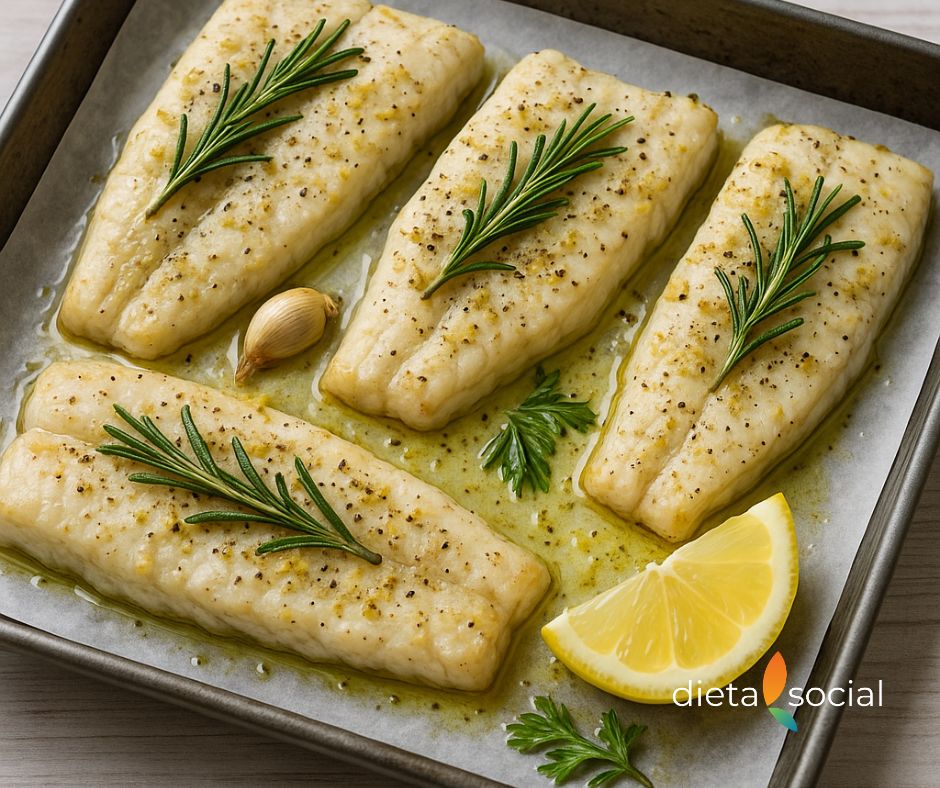 Filetti di pesce al limone e zenzero con rosmarino - Dieta Social